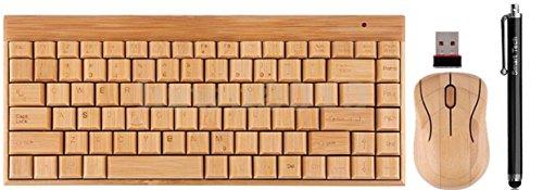 Handcrafted Natural Bamboo Keyboard & Mouse | ThatSweetGift