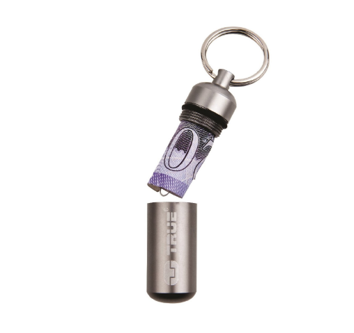 True Utility Cash Stash Key-Ring Waterproof | ThatSweetGift