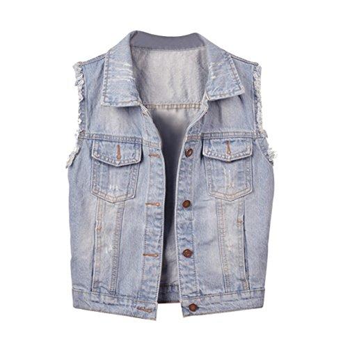 Big Girls Casual Sleeveless Denim Vest for Teens | ThatSweetGift