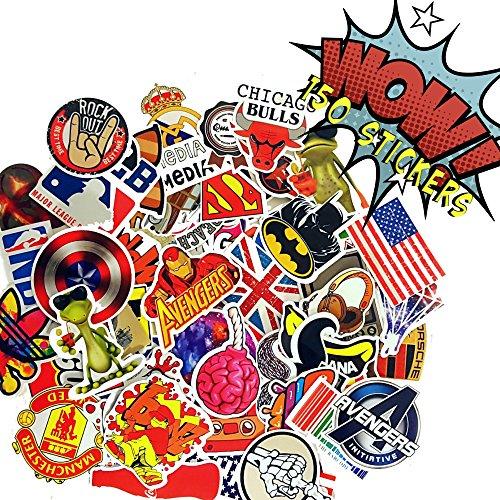 Premium Pack of 100 + 50 Fun Colorful Stickers | Thatsweetgift