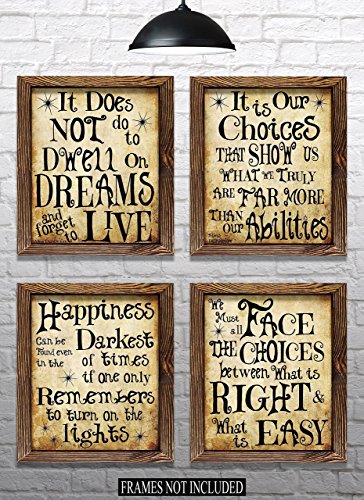 Harry Potter Quotes & Sayings Prints - Set of 4 | ThatSweetGift