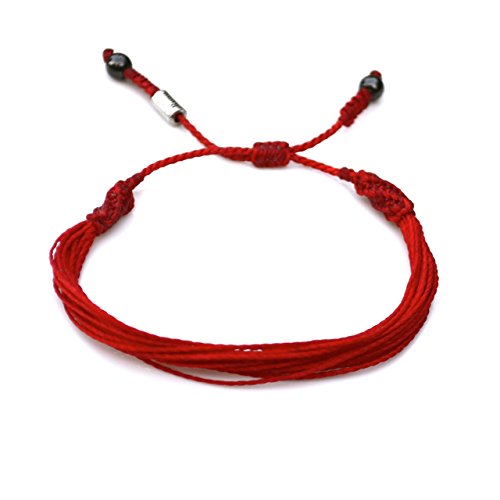 Red String Bracelet with Hematite Stones for Men | ThatSweetGift