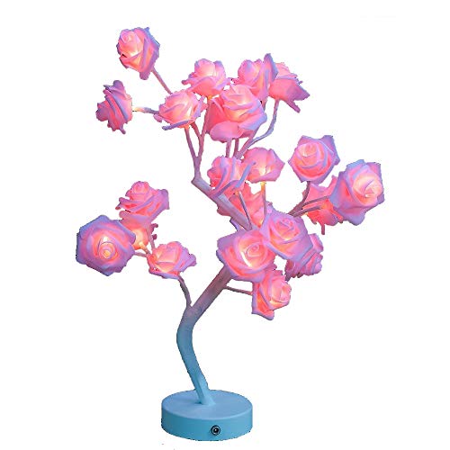 Rose Flower Desk Tree Lamp - Girly Decor | ThatSweetGift