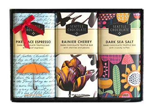 Seattle Chocolates - Dark Chocolate Truffle Bars Set | ThatSweetGift