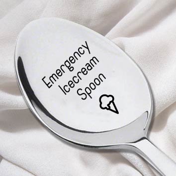 Emergency Ice Cream Spoon - Customizable | ThatSweetGift