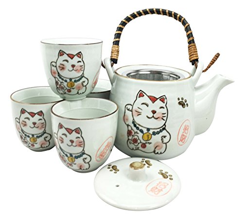 Maneki Neko Tea Set - 'Good Luck' Tea Set | ThatSweetGift